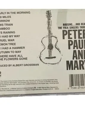 CD Folk Music | Other | Peter Paul And Mary Folk Music Cd Music ...